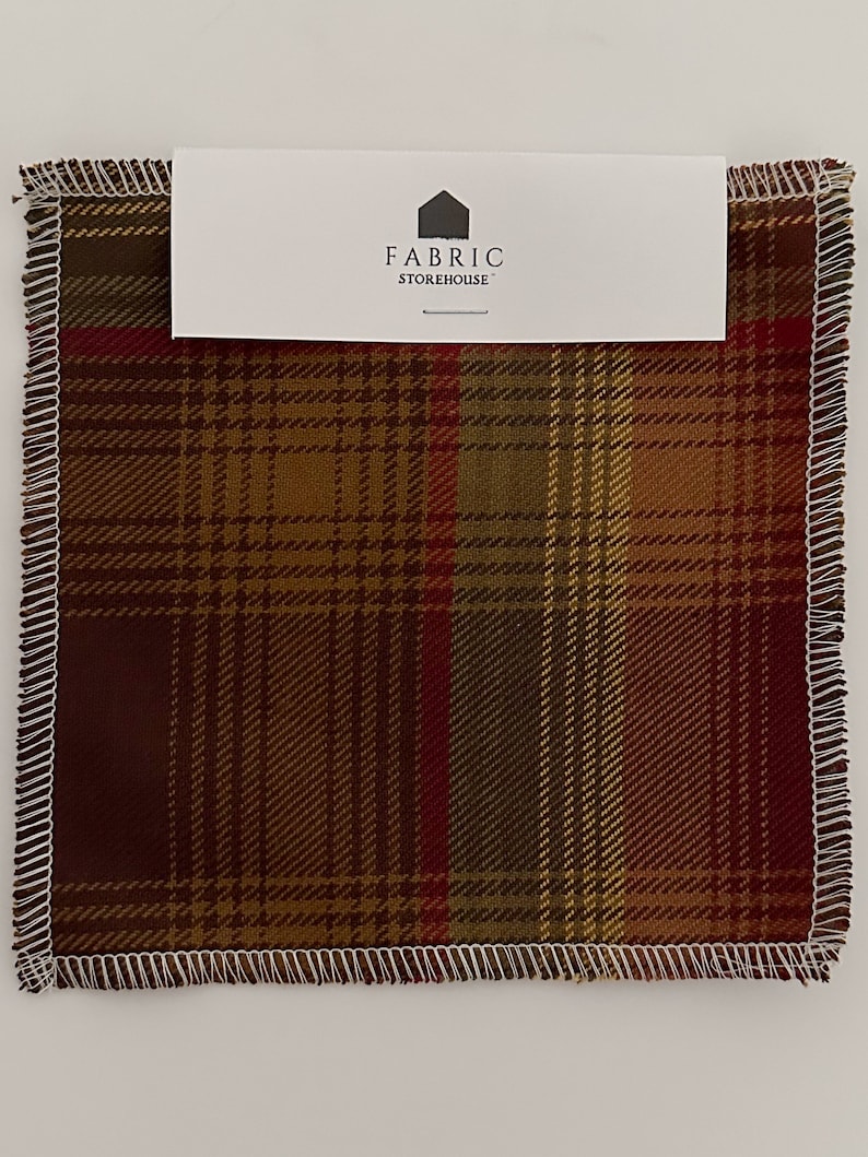 Armin Fall Plaid | Fabric by the Yard, Upholstery, Sewing, Upholstery Fabric, Sewing Supplies ...