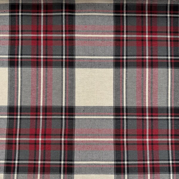 Red Plaid Fabric - Etsy