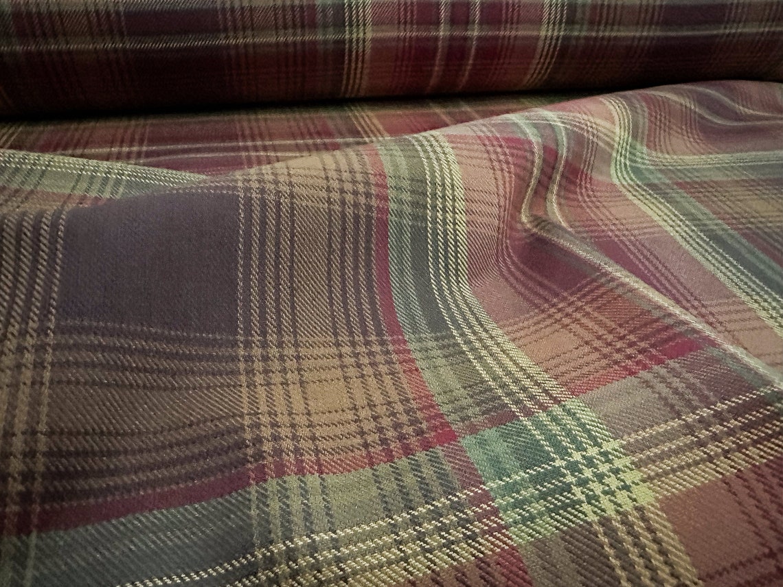 Armin Fall Plaid | Fabric by the Yard, Upholstery, Sewing, Upholstery Fabric, Sewing Supplies ...