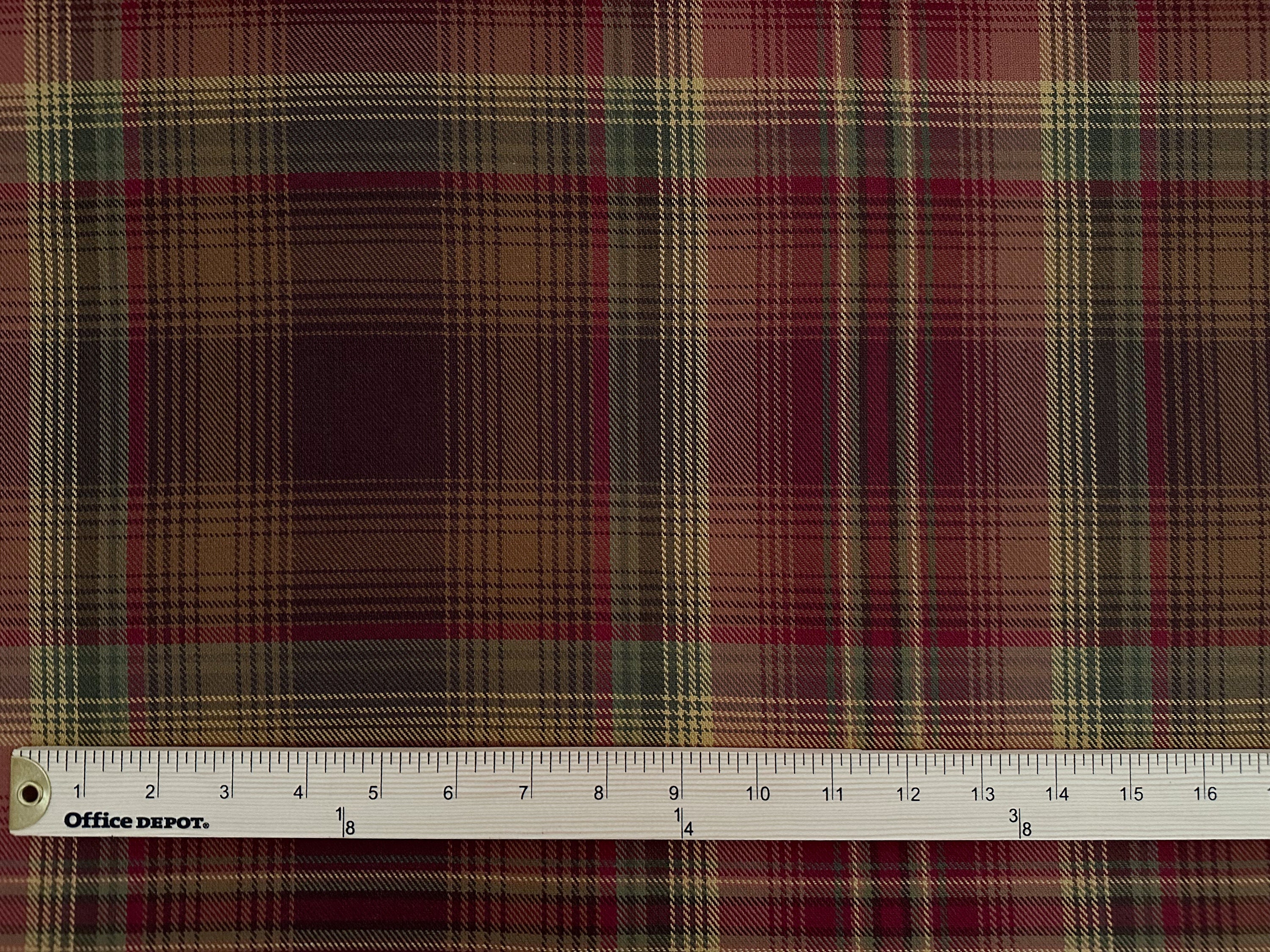 Armin Fall Plaid | Fabric by the Yard, Upholstery, Sewing, Upholstery Fabric, Sewing Supplies ...