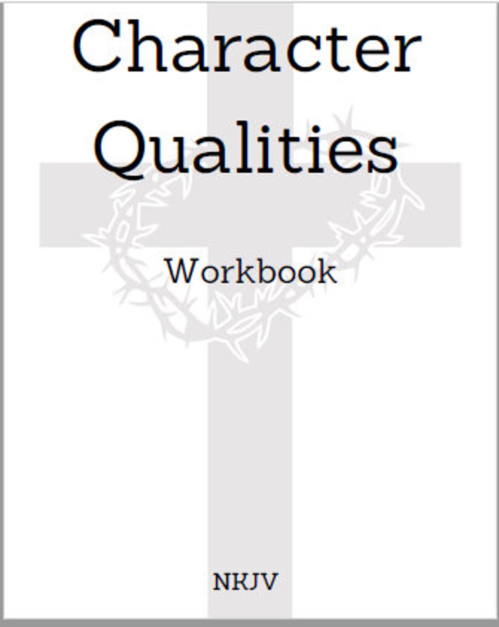 Character Qualities Workbook Booklet - Etsy