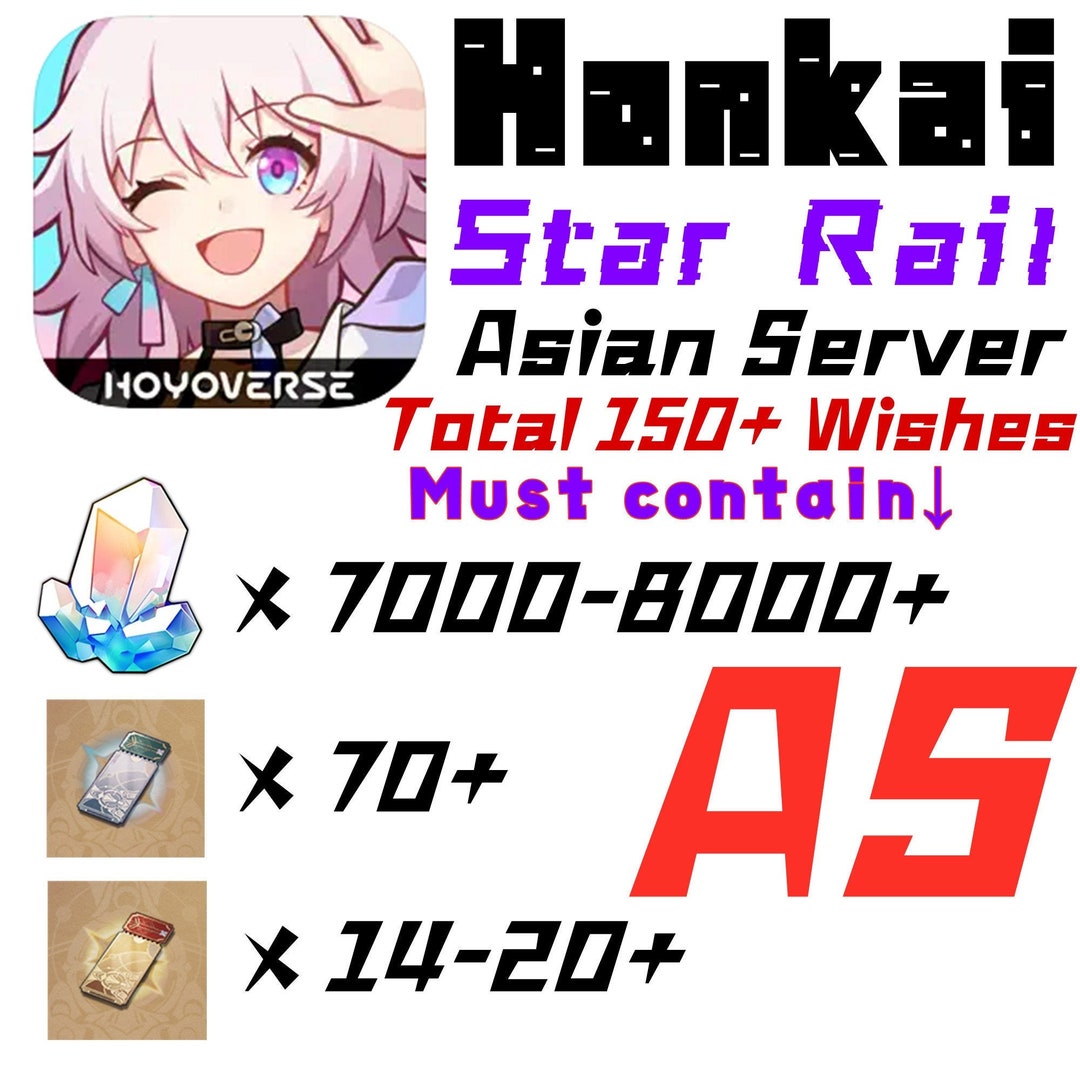 AS Asian Server Game Account 150 Wishes Honkai: Star Rail - Etsy