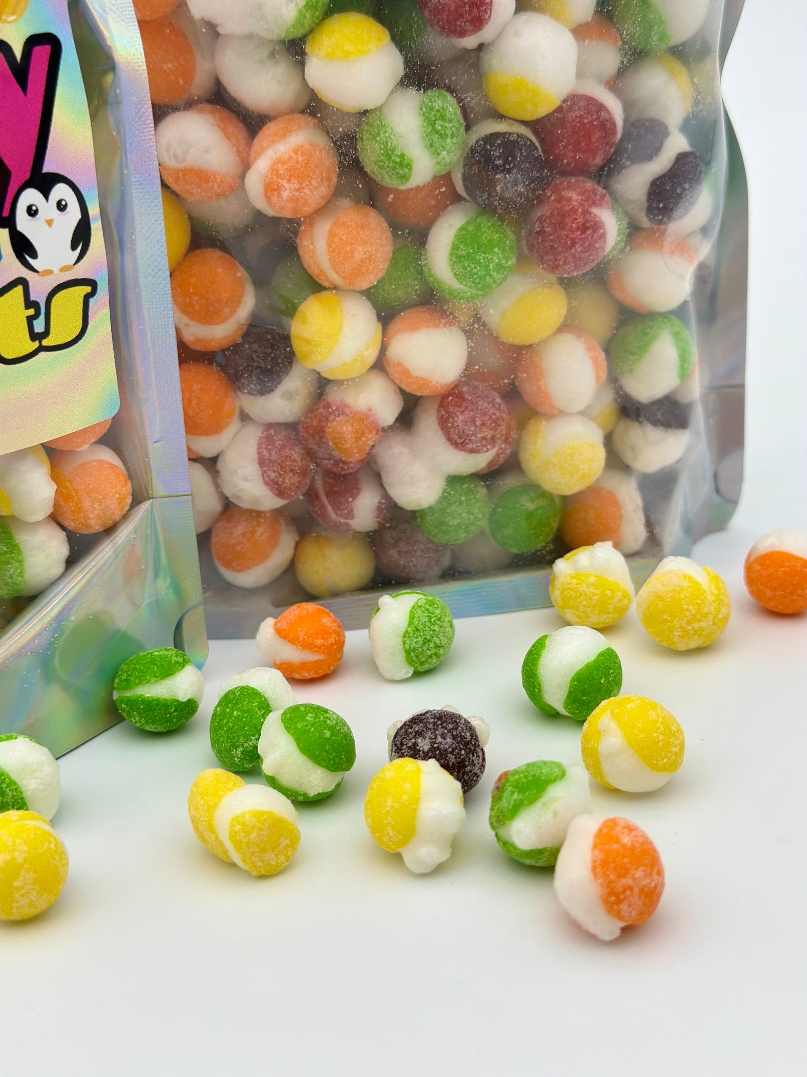 Sour Rainbow Crunch Skits - Freeze Dried Candy Delight, Vibrant ...