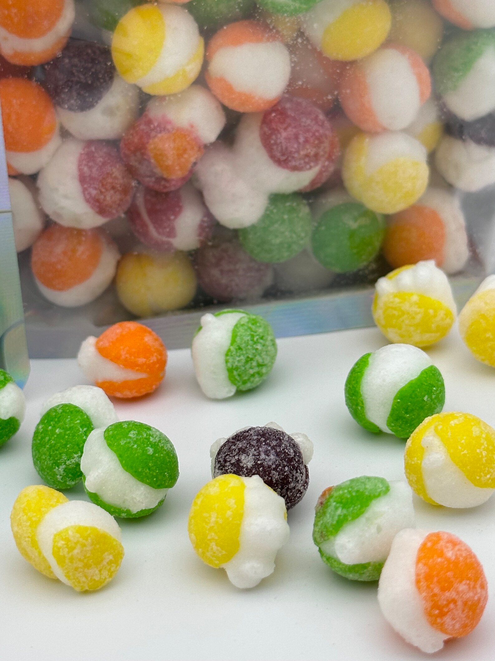 Sour Rainbow Crunch Skits - Freeze Dried Candy Delight, Vibrant ...