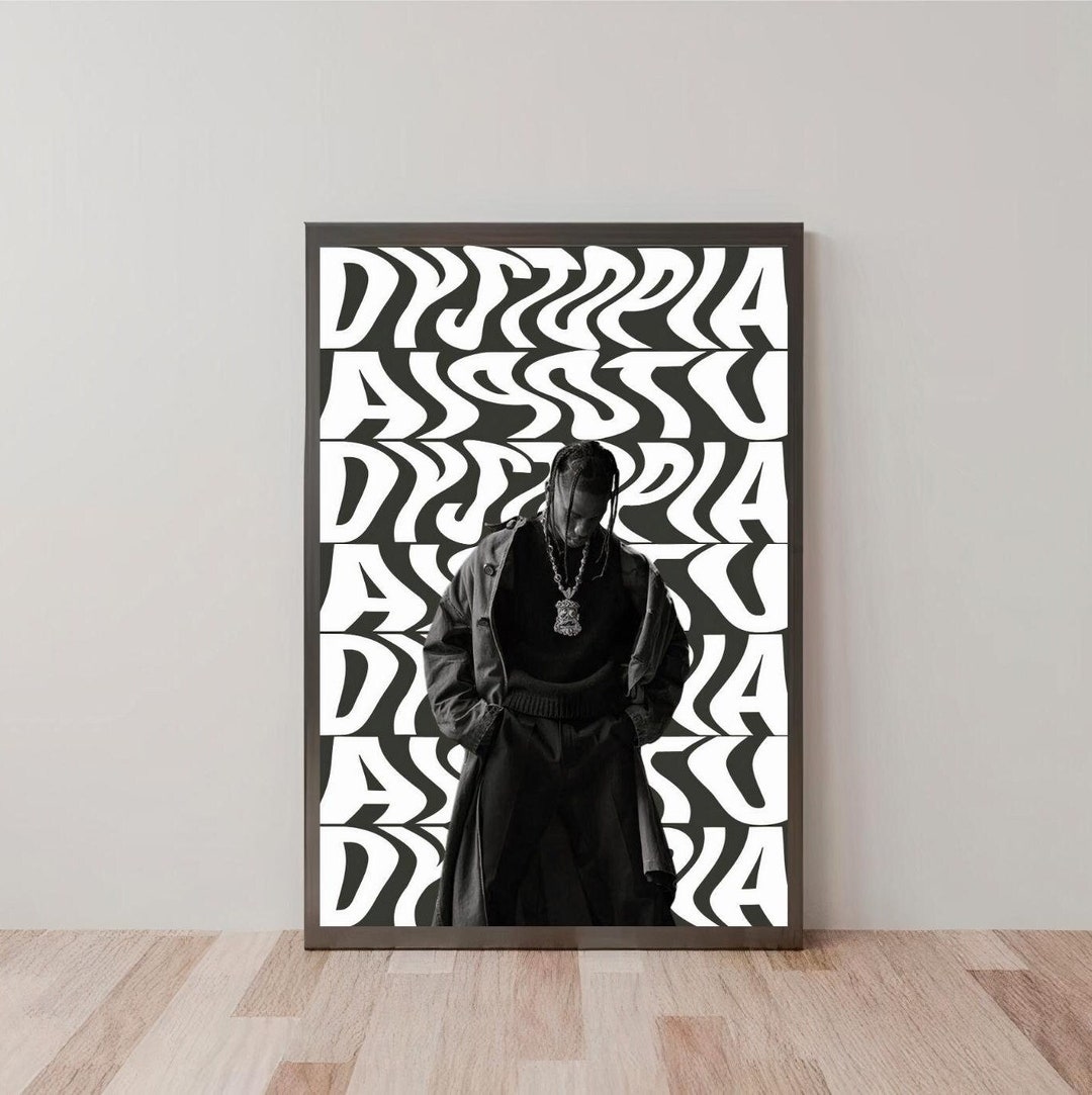 Travis Scott Poster Dystopia Poster Art Print Wall Art - Etsy