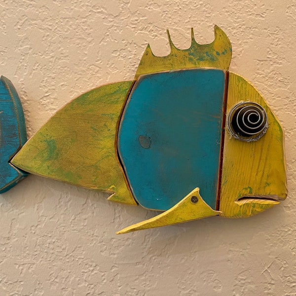 Wooden Fish Plaque - Etsy