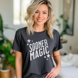 Sooner Magic White Print Lucky Game Day T-shirt Oklahoma Football, Gift ...