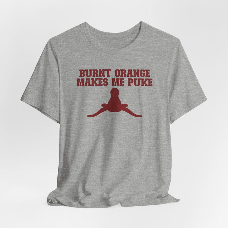 Burnt Orange Makes Me Puke T-shirt: Oklahoma Sooners Game Day Tee - Etsy