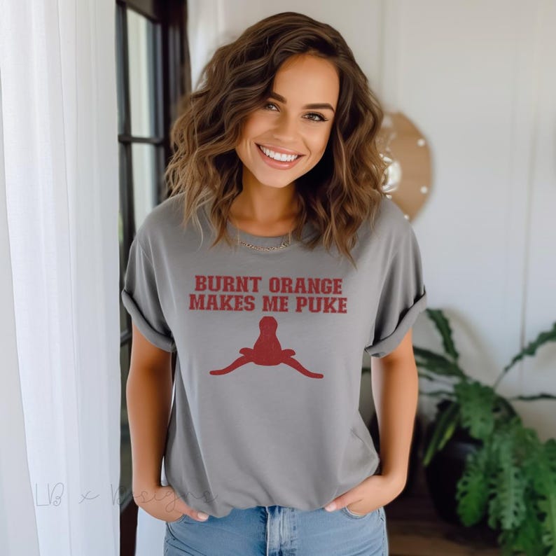 Burnt Orange Makes Me Puke Comfort Colors Grey - Etsy
