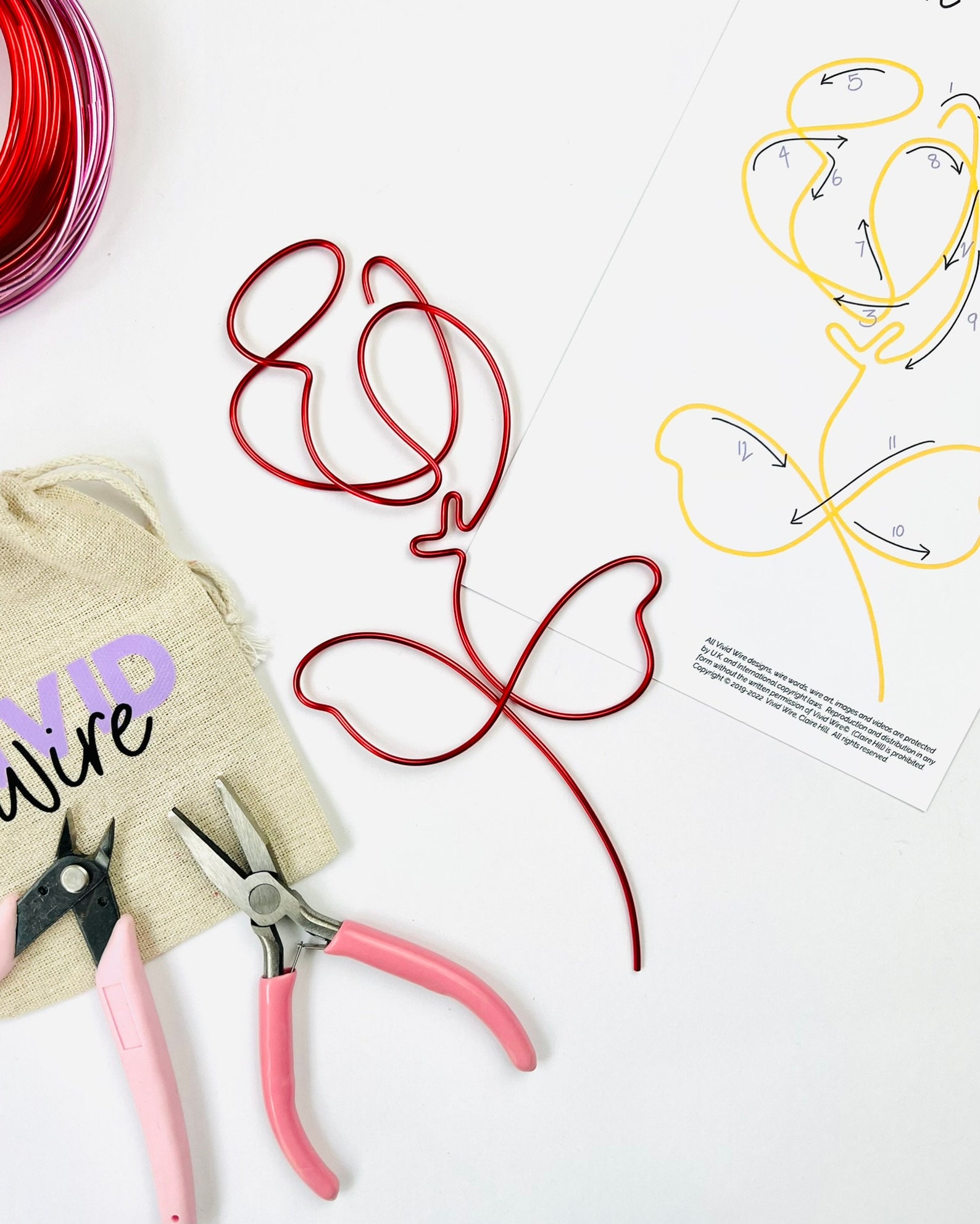 Wire Rose Digital DIY Kit Digital Download Make Your Own Wire Rose ...