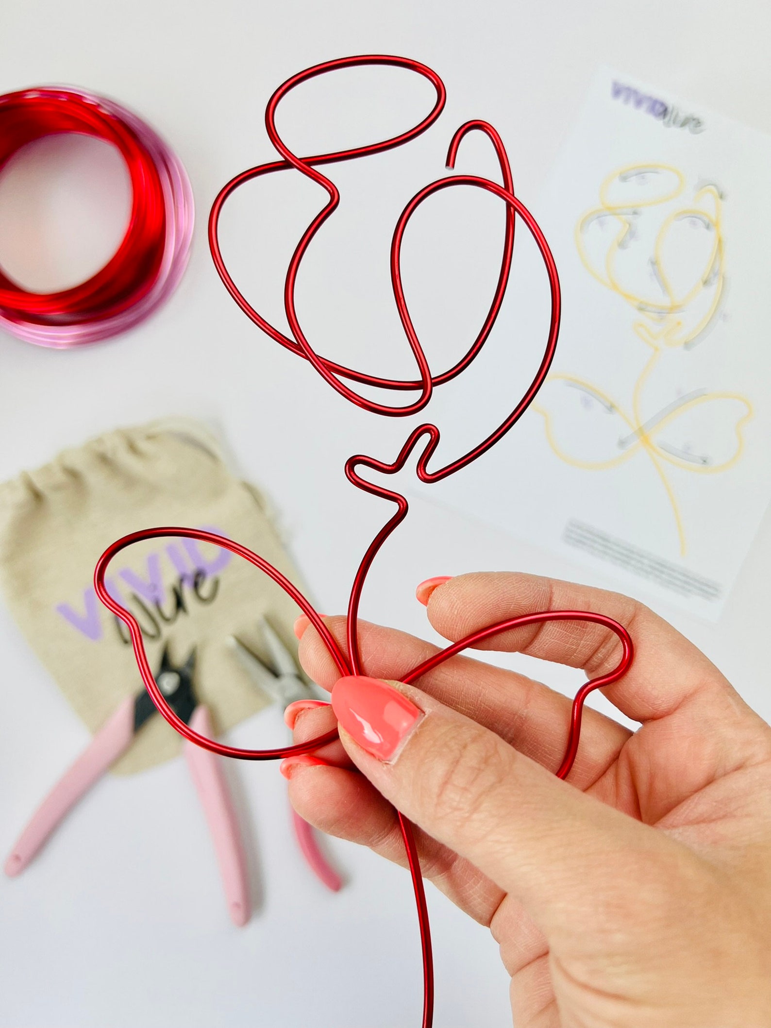 Wire Rose Digital DIY Kit Digital Download Make Your Own Wire Rose ...