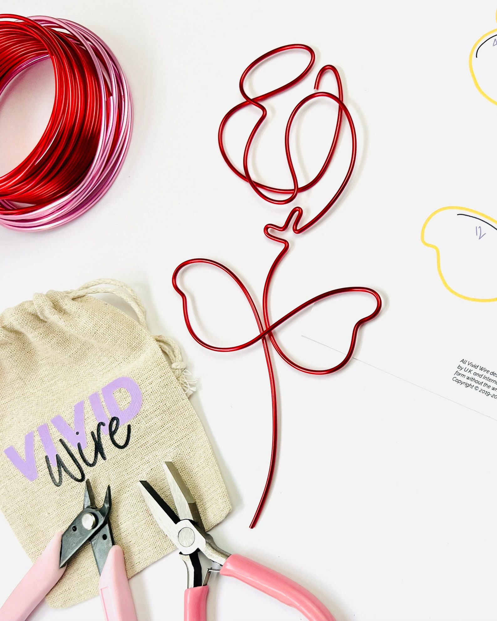 Wire Rose Digital DIY Kit Digital Download Make Your Own Wire Rose ...