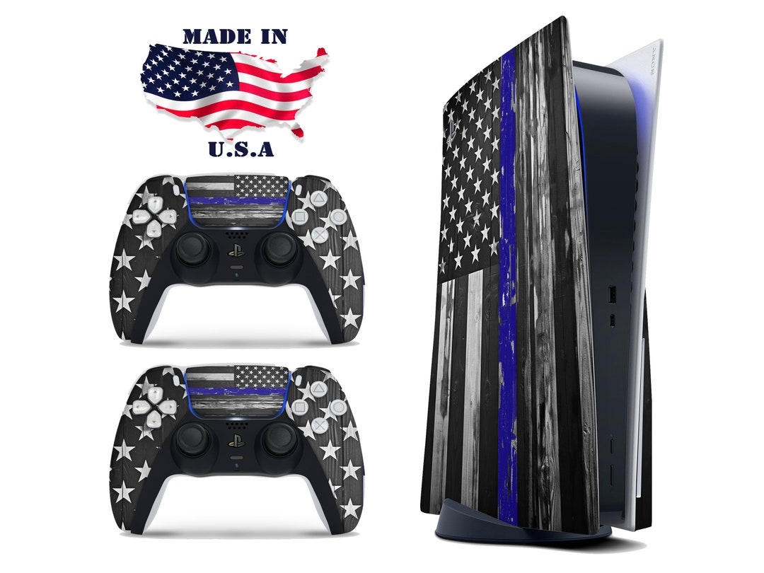 Thin Blue Line American Flag PS5 Disc Version Console & - Etsy