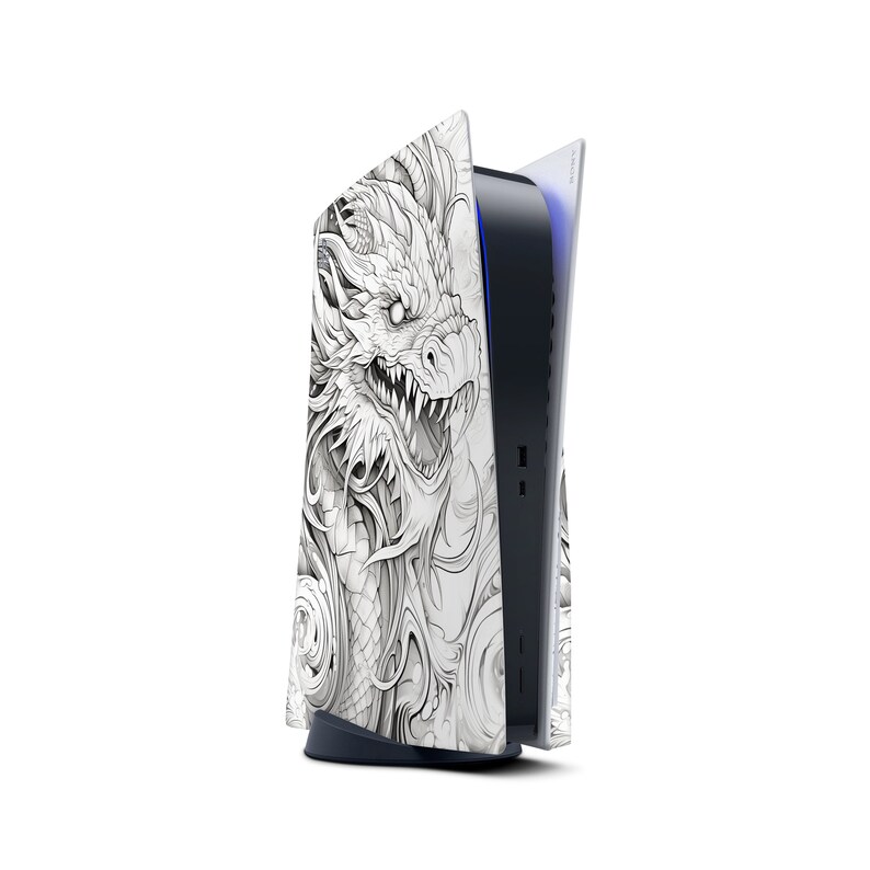Dragon Sketch PS5 Disc Version Console & Controller Vinyl Skin - Etsy
