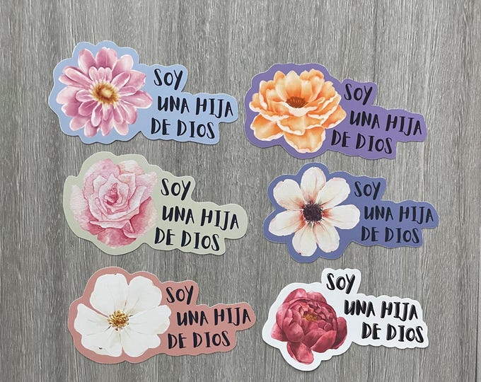 Soy Una Hija De Dios 6 Sticker Pack, Child of God Stickers, SUD Primary ...