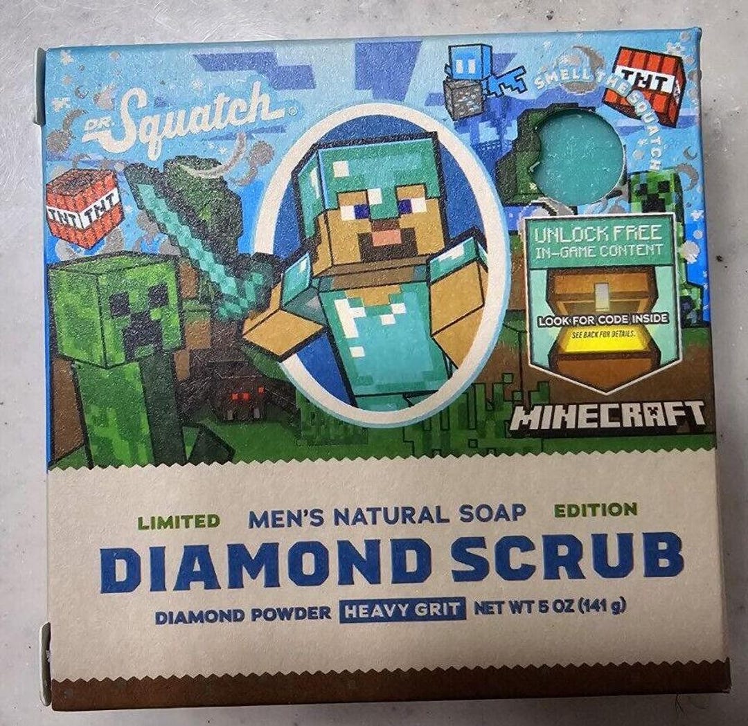 Dr. Squatch Diamond Scrub Soap Bar In-game Content Code LIMITED EDITION ...