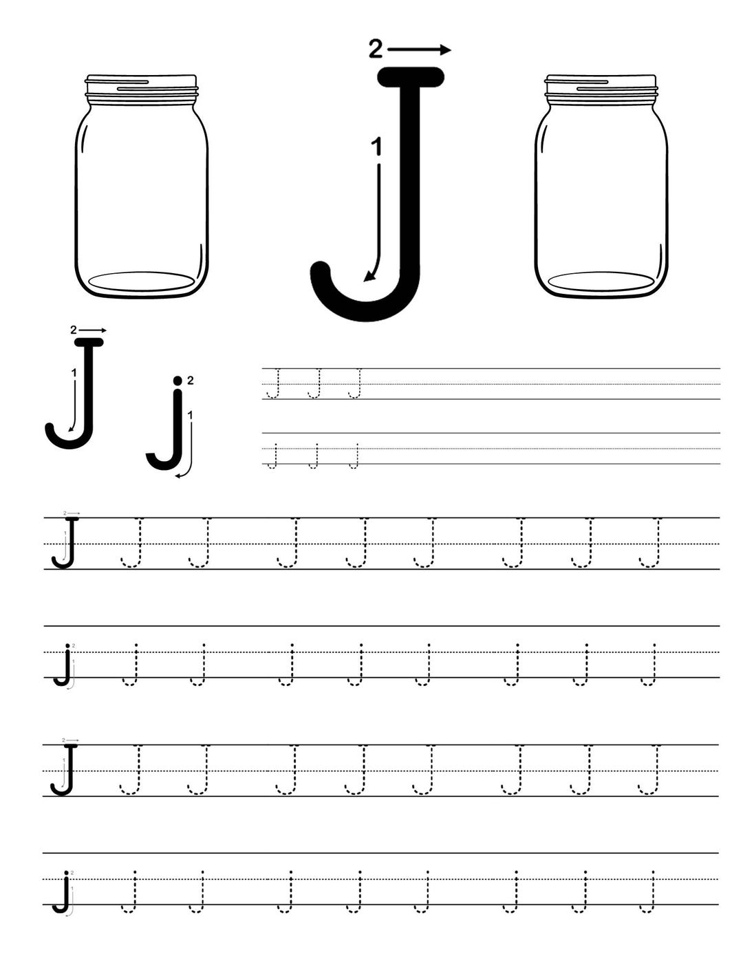 Full Alphabet Letter Tracing - Etsy