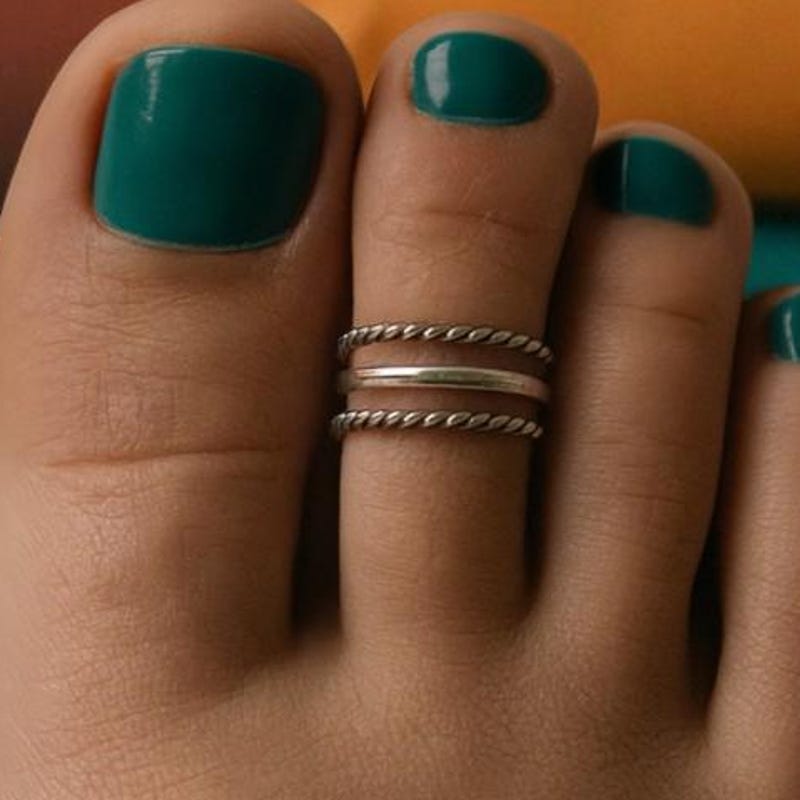 Silver Toe Rings - Etsy
