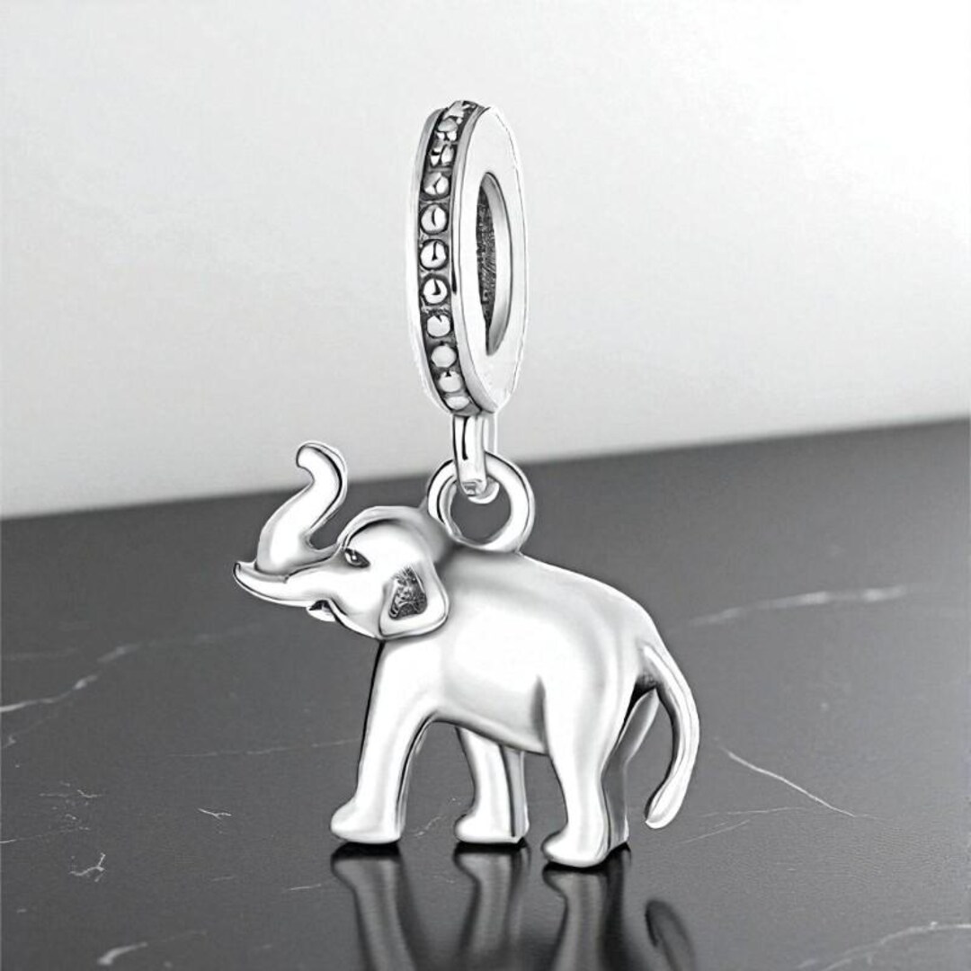 Pandora Elephant Charm, Silver Plated Elephant Charm for Bracelet and ...