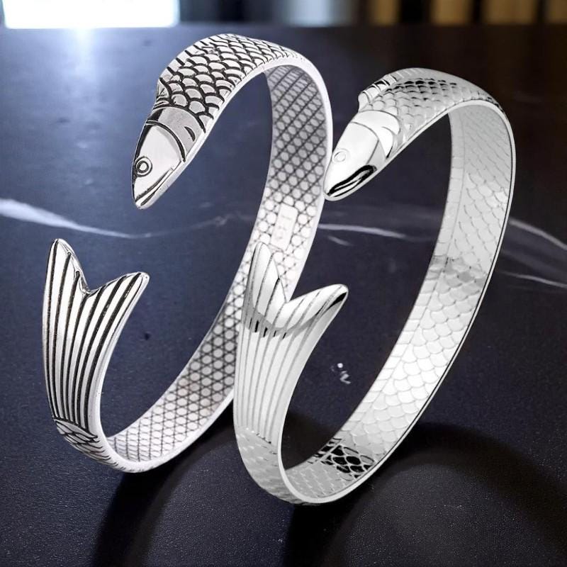 Sterling Silver Fish - Etsy