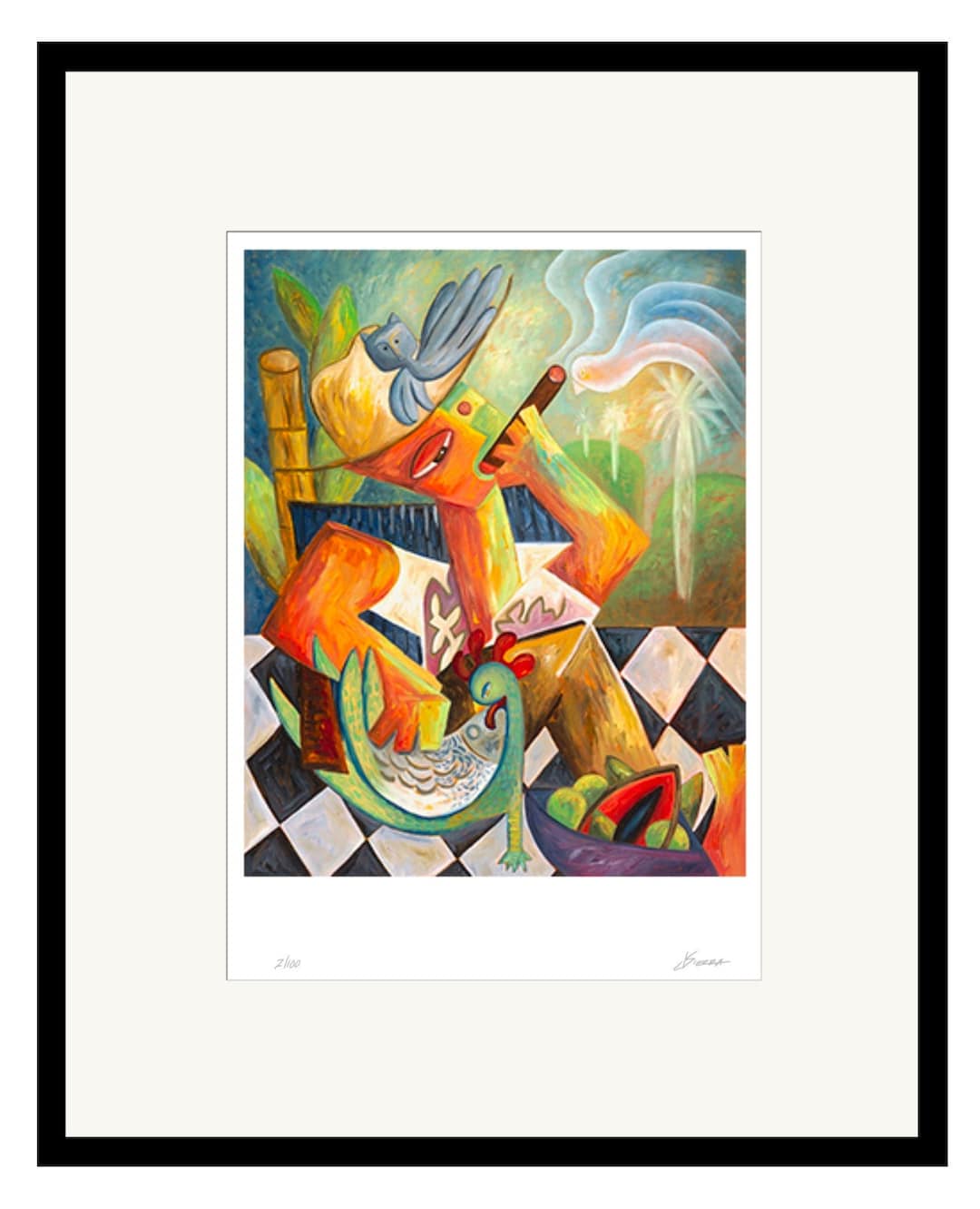 Gifts for Him Arte Latino Cigar Aficionado Cigar Lover Art Paper Prints ...