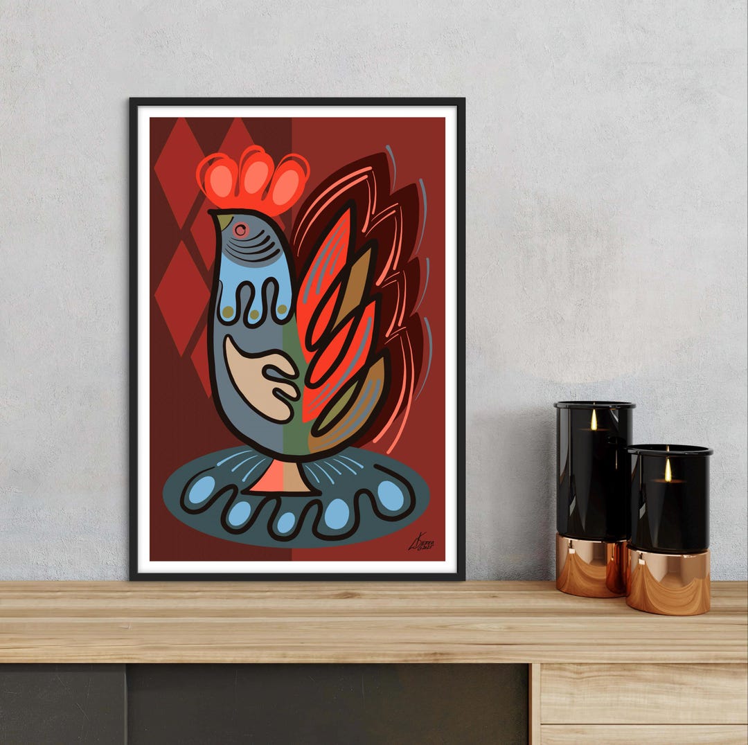 Cuban Themed Art Prints, Fish, Rooster, Modern Cuban Art Paintings ...