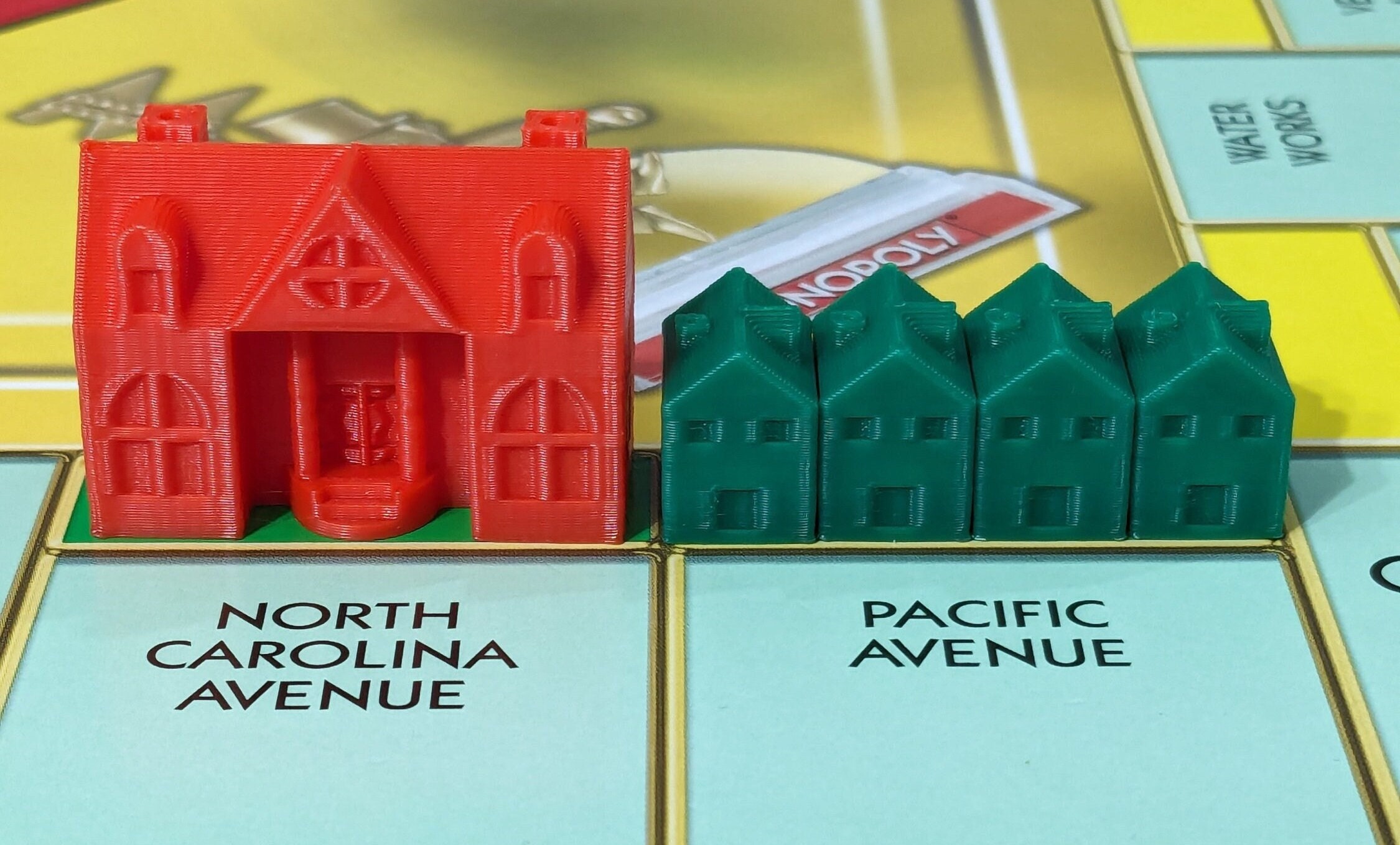 Mansion Hotel and Townhouse Houses Monopoly Inspired 3D Printed 1 Hotel ...