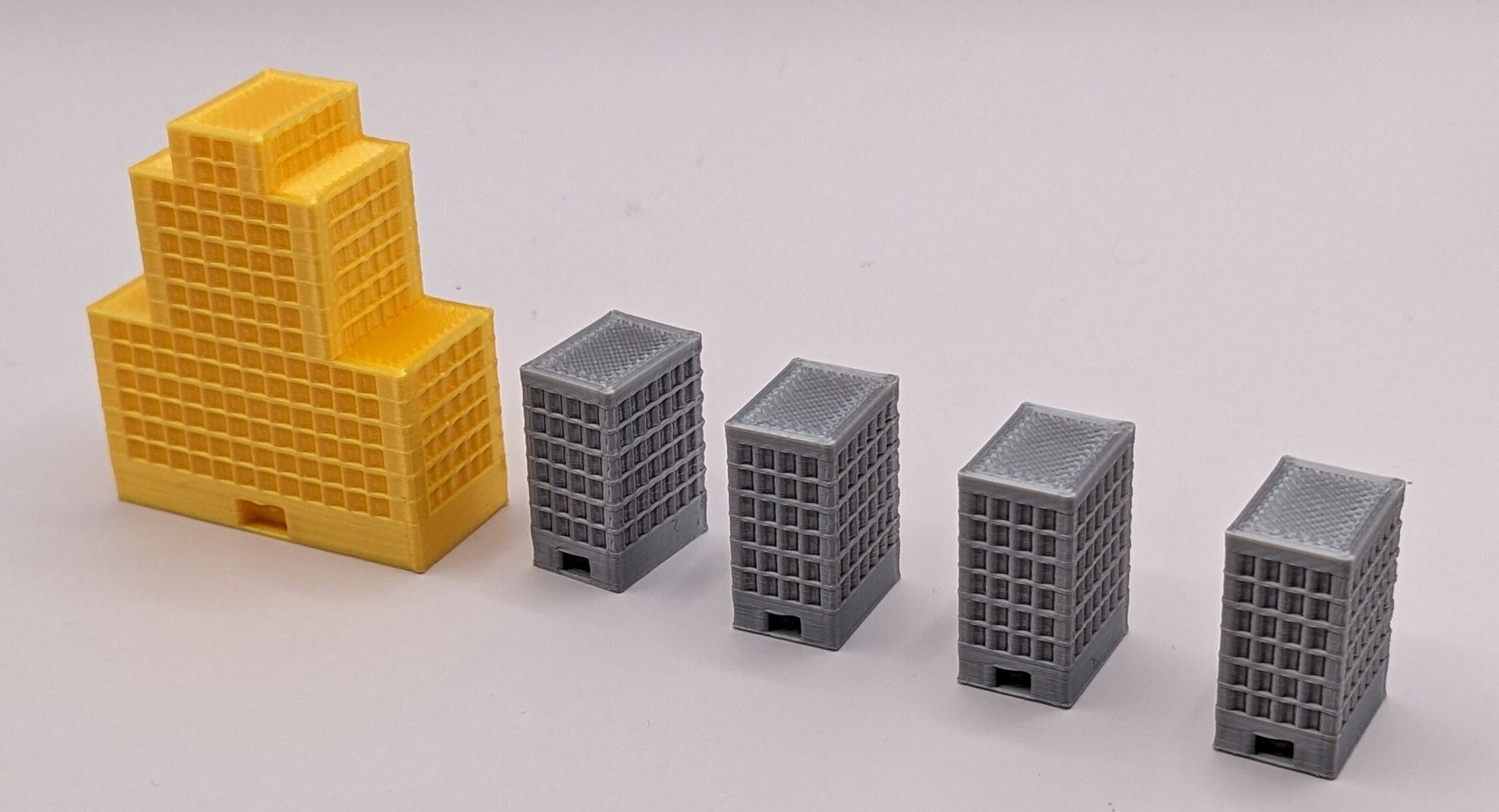 Skyscraper Hotel and Apartment Houses Monopoly Style 3D Printed (1 ...