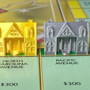 Board Game Mansion Hotel Monopoly Inspired Style Pieces 3D PLA Printed ...