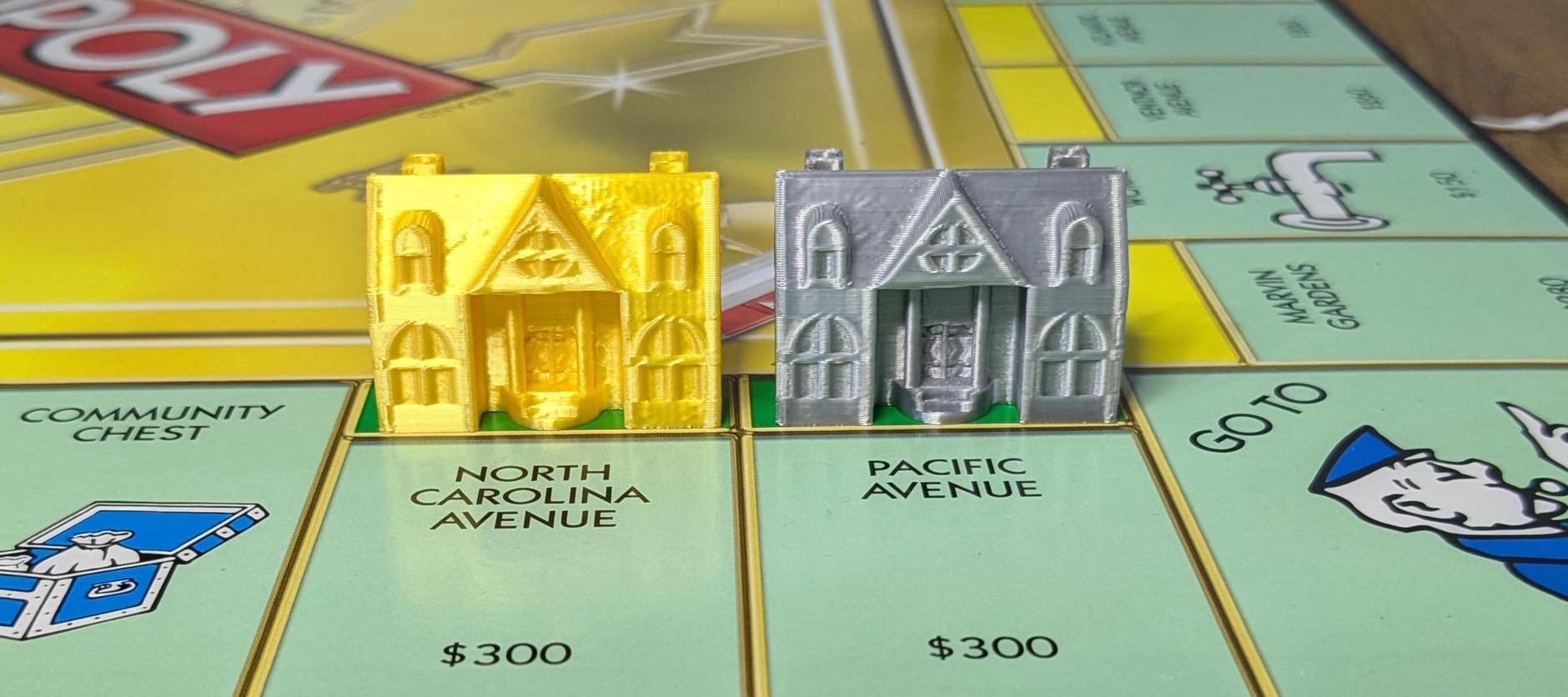 Board Game Mansion Hotel Monopoly Inspired Style Pieces 3D PLA Printed ...