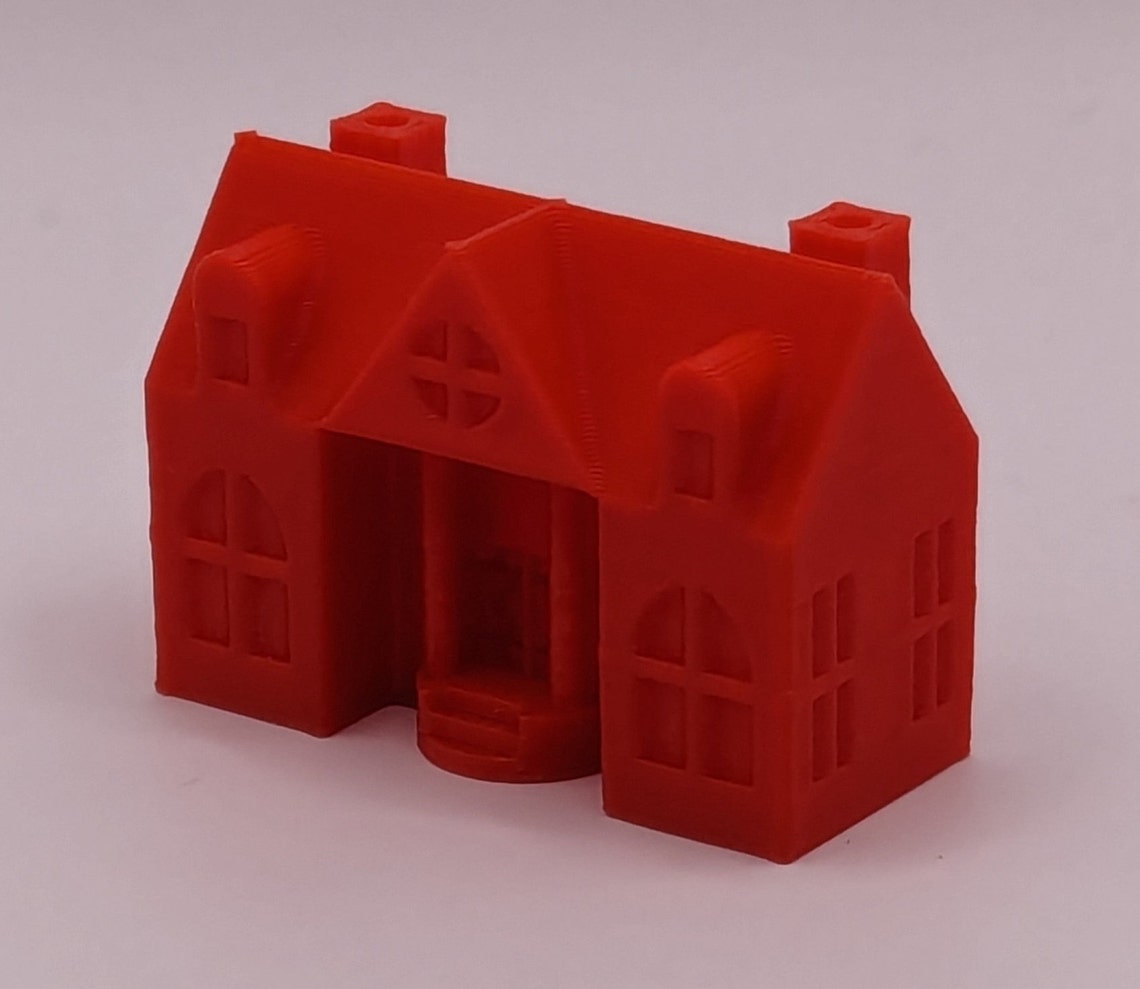 Mansion Hotel and Townhouse Houses Monopoly Inspired 3D Printed (1 ...