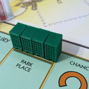 Skyscraper Hotel and Apartment Houses Monopoly Style 3D Printed (1 ...