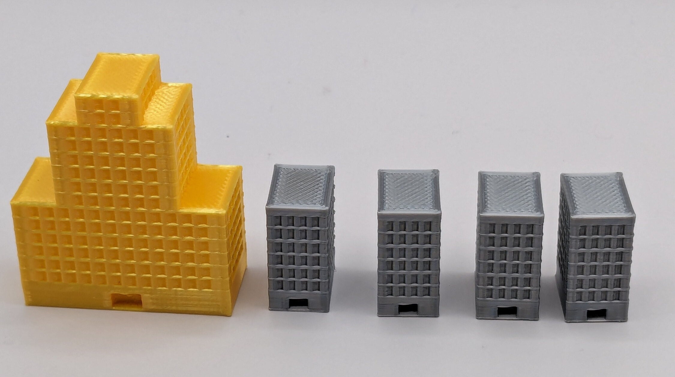 Skyscraper Hotel and Apartment Houses Monopoly Style 3D Printed (1 ...