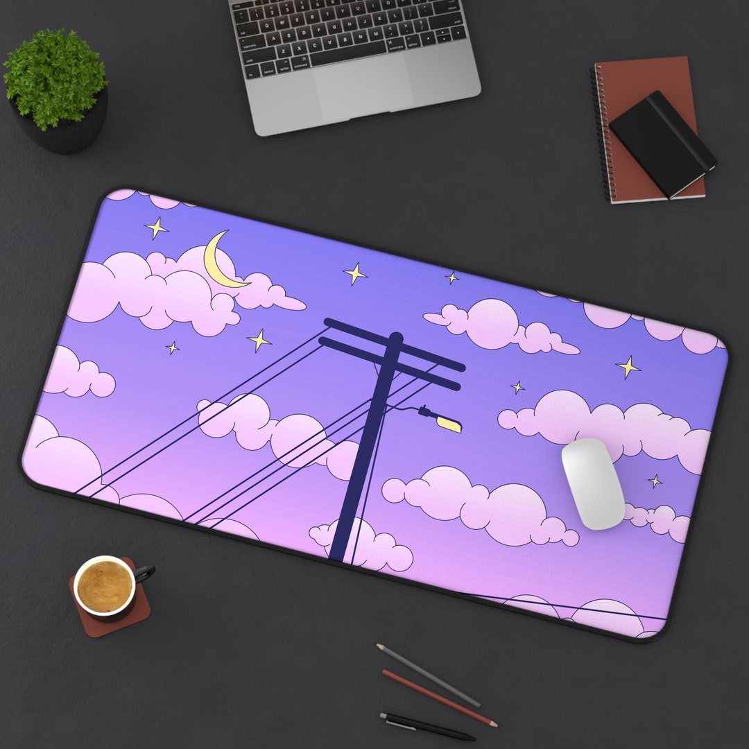 Lo-fi Night Sky With Stars Deskmat - Etsy