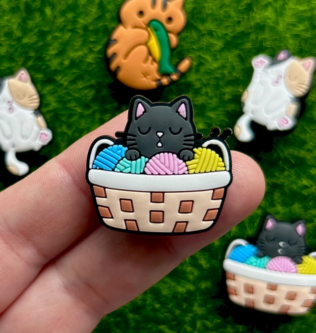 CAT CROC CHARM Cute Croc Charms Animal Croc Charms Meme Croc Charms Lit ...