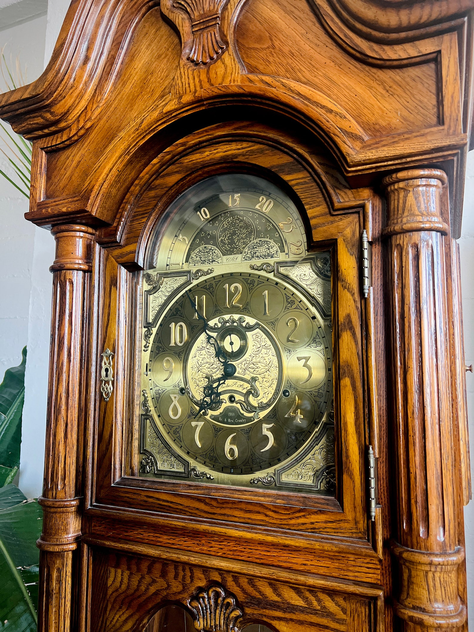 Antique Ridgeway Grandfather Clock, Vintage Clock, Traditional Clock - Etsy