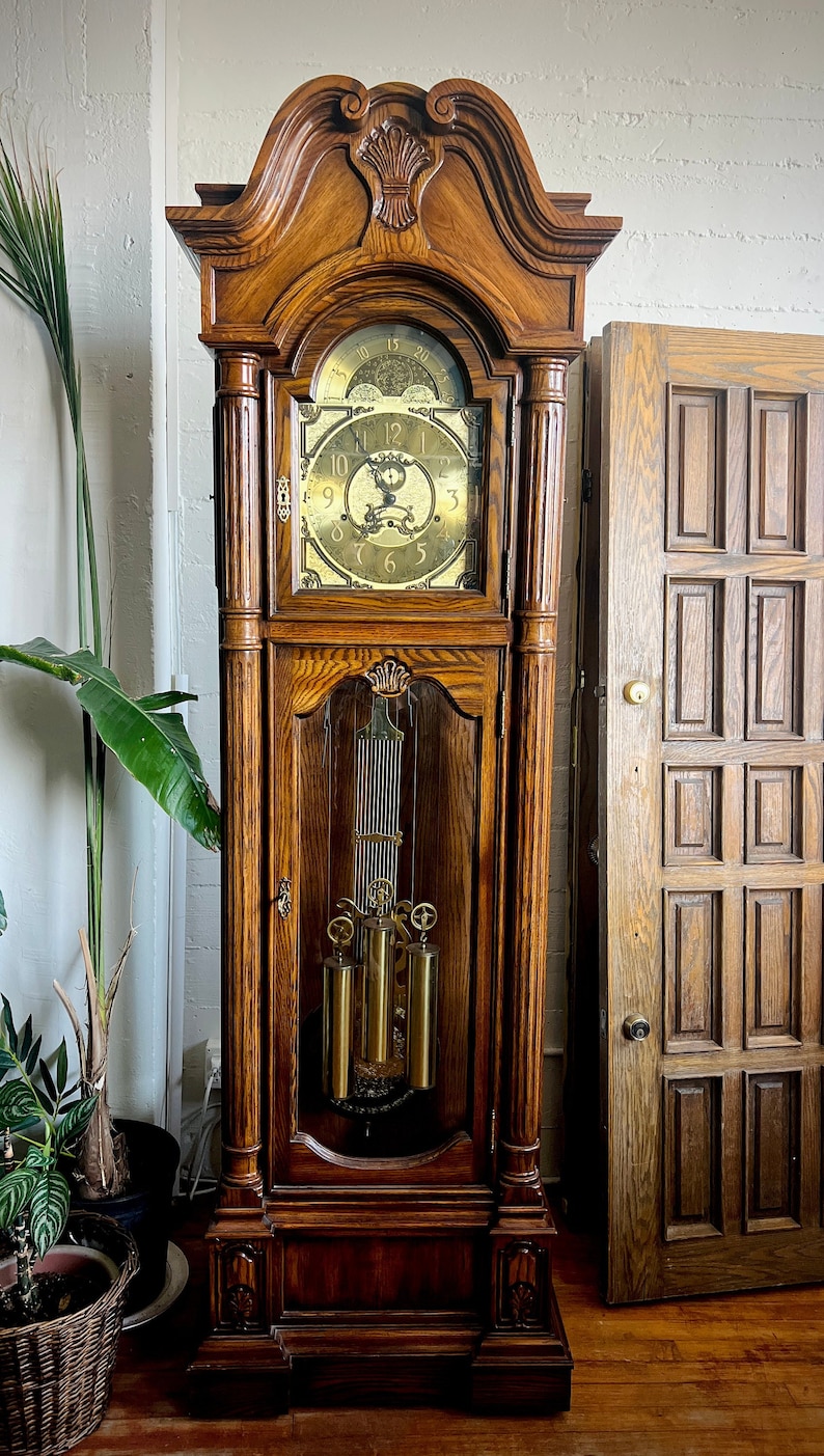 Antique Ridgeway Grandfather Clock, Vintage Clock, Traditional Clock - Etsy
