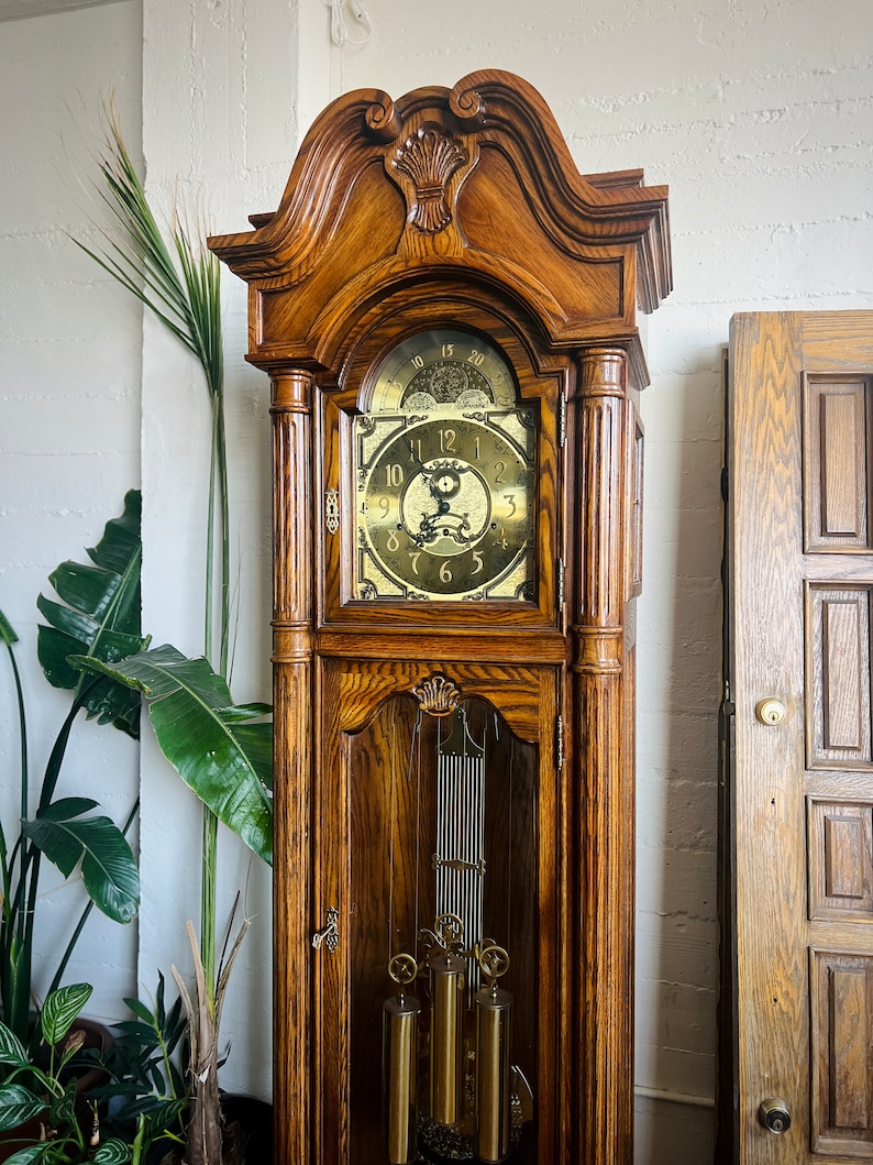 Antique Ridgeway Grandfather Clock, Vintage Clock, Traditional Clock - Etsy