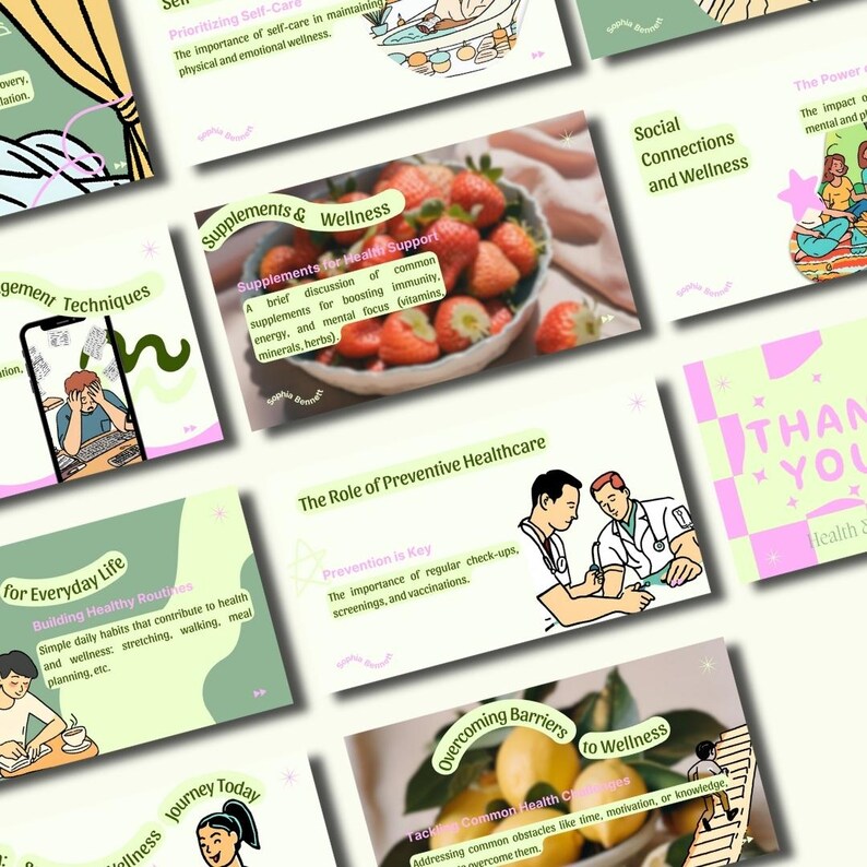 Health & Wellness Canva Template,easy-to-edit Canva Template,wellness ...