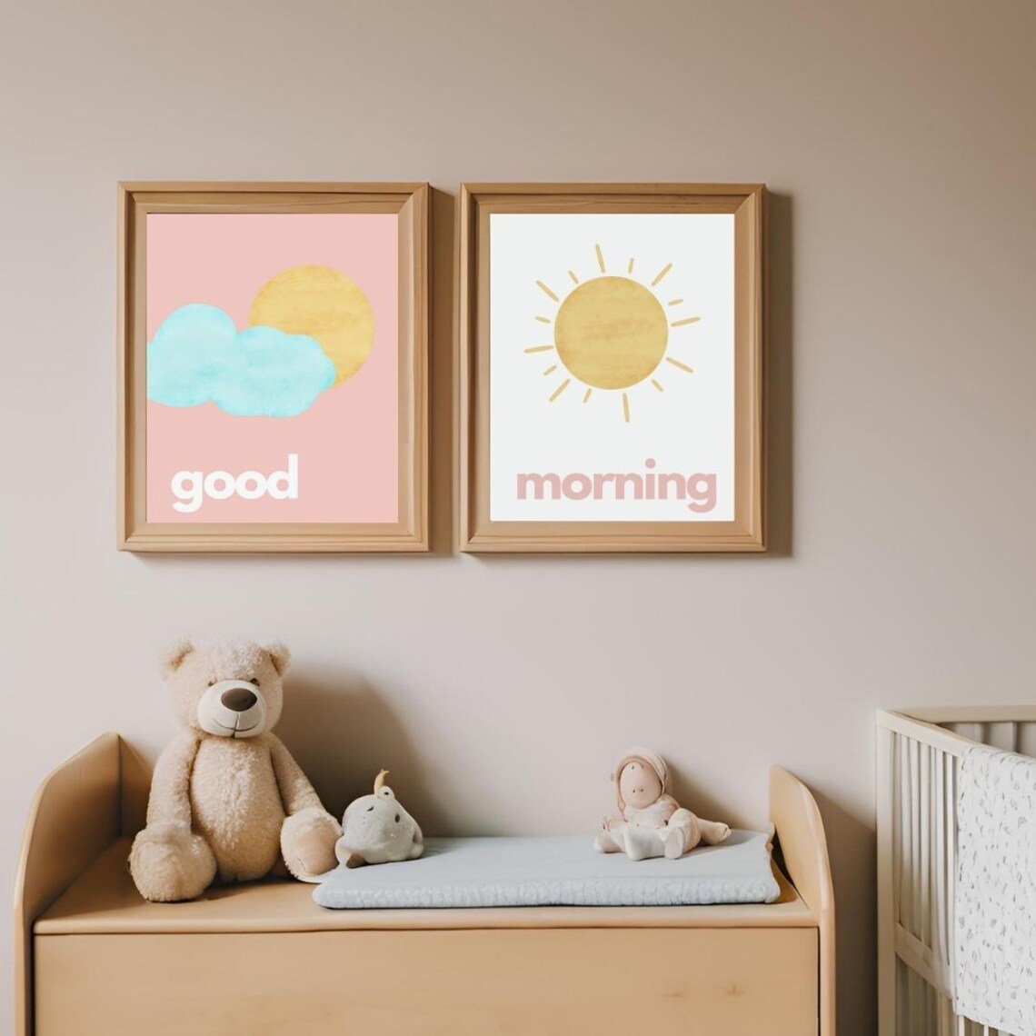 Good Morning Wall Art,wall Art,kids Room Playroom Nursery Art Digital ...
