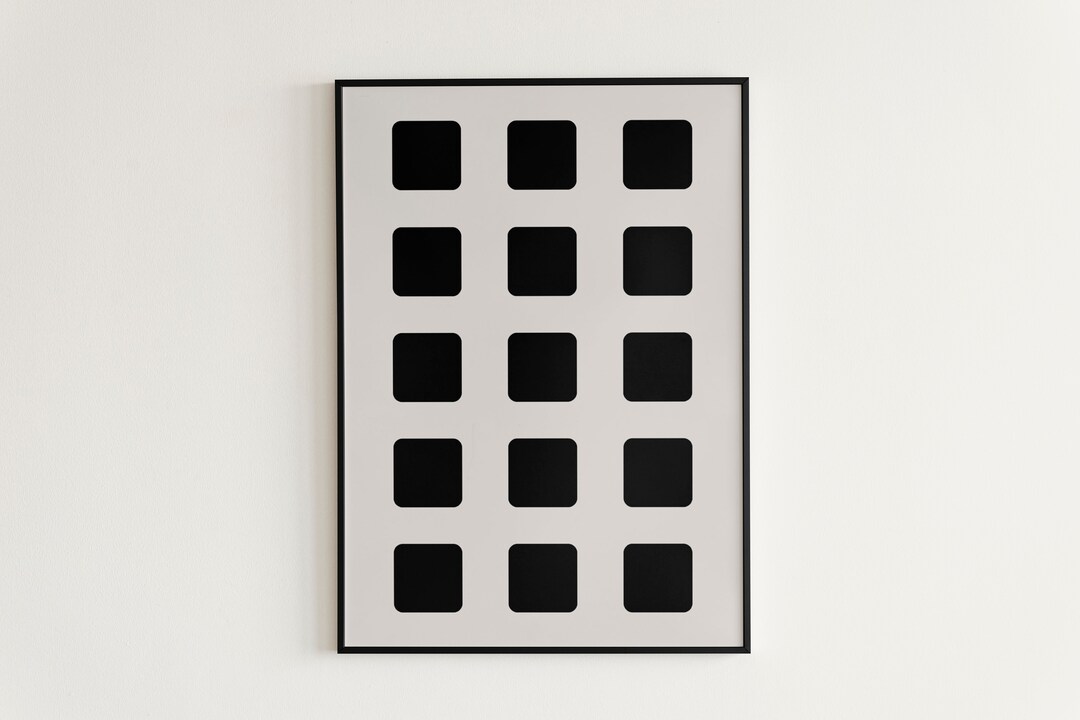 Squares Wall Art in A3 - Etsy