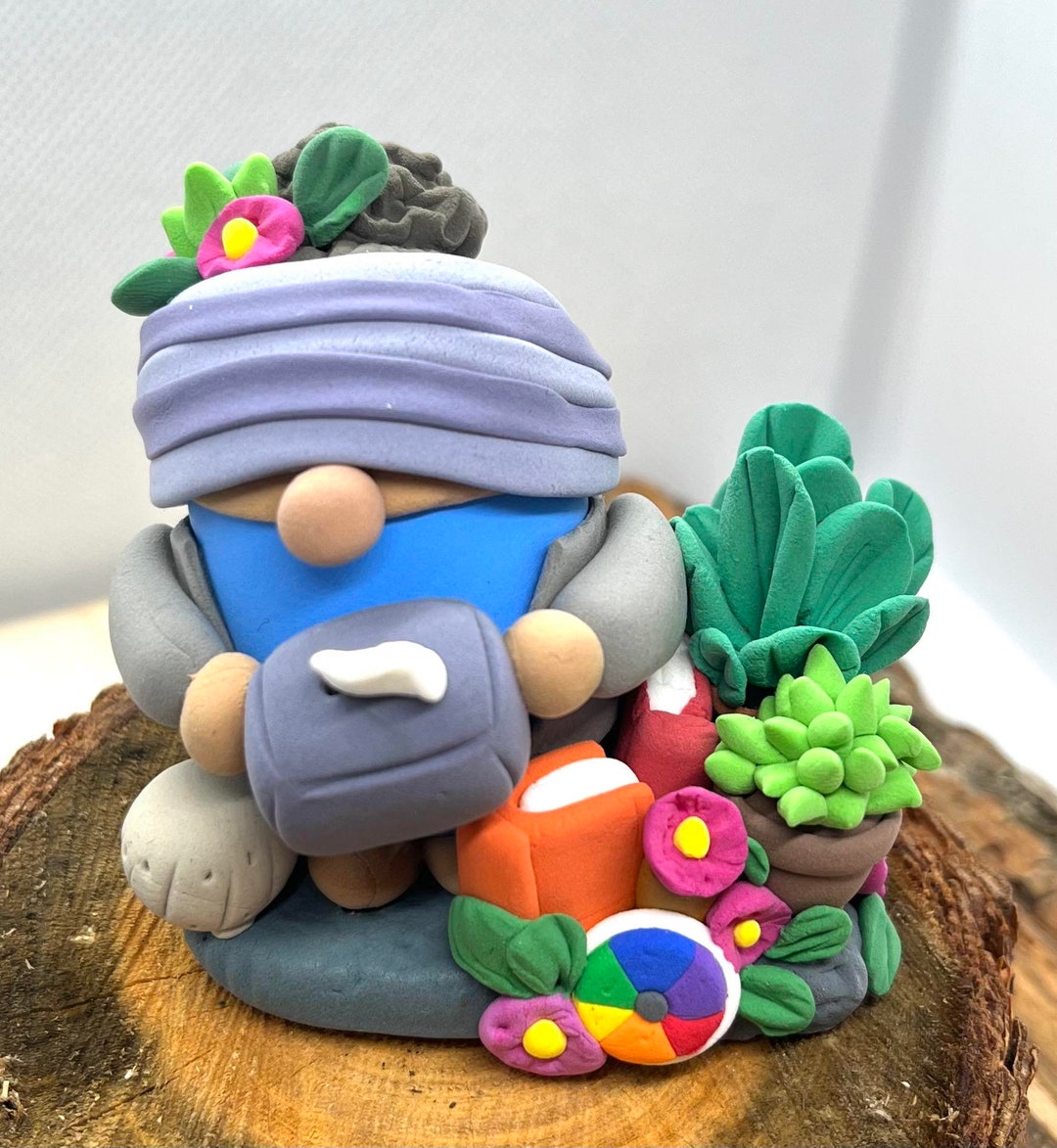 Therapist or Social Worker Gnome Handmade Clay - Etsy