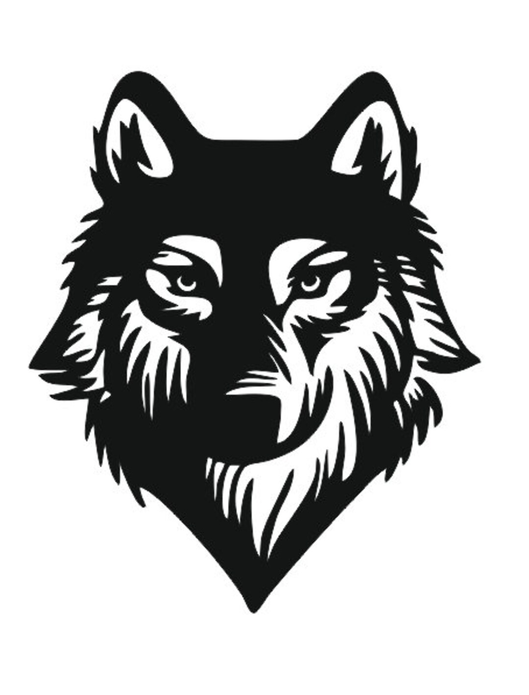 Lone Wolf Wall Art DXF CDR File - Etsy Australia