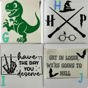 Custom Vinyl Car/window Decals Personalized Designs for Your Vehicle or ...