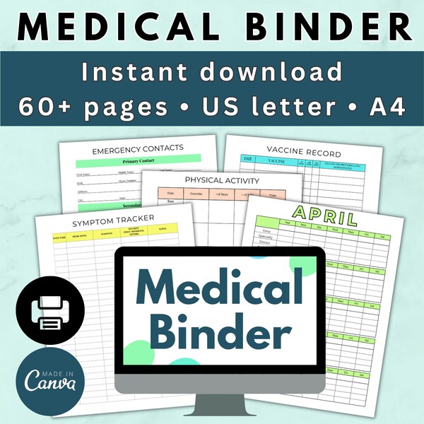 Medical Binder - Etsy