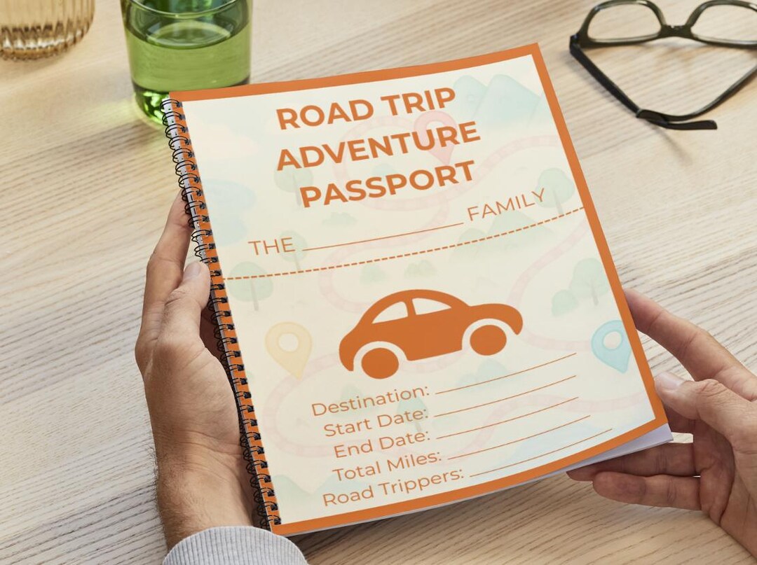 Family Road Trip Journal | Kids Travel Activity Book, License Plate ...