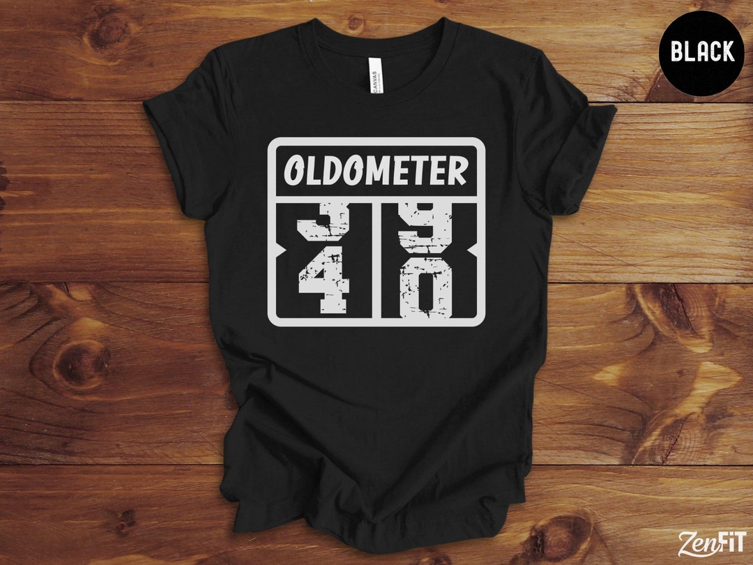 Funny 40th Birthday Shirt, Oldometer, Gift for 40th Birthday, 40 Years ...