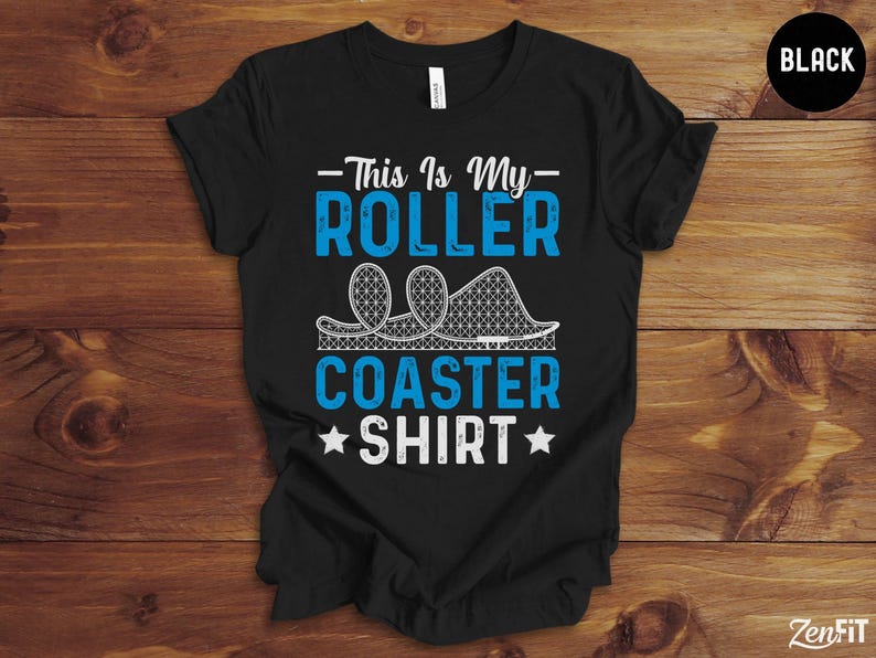 Roller Coaster Shirt, This is My Roller Coaster Shirt, Amusement Park T ...