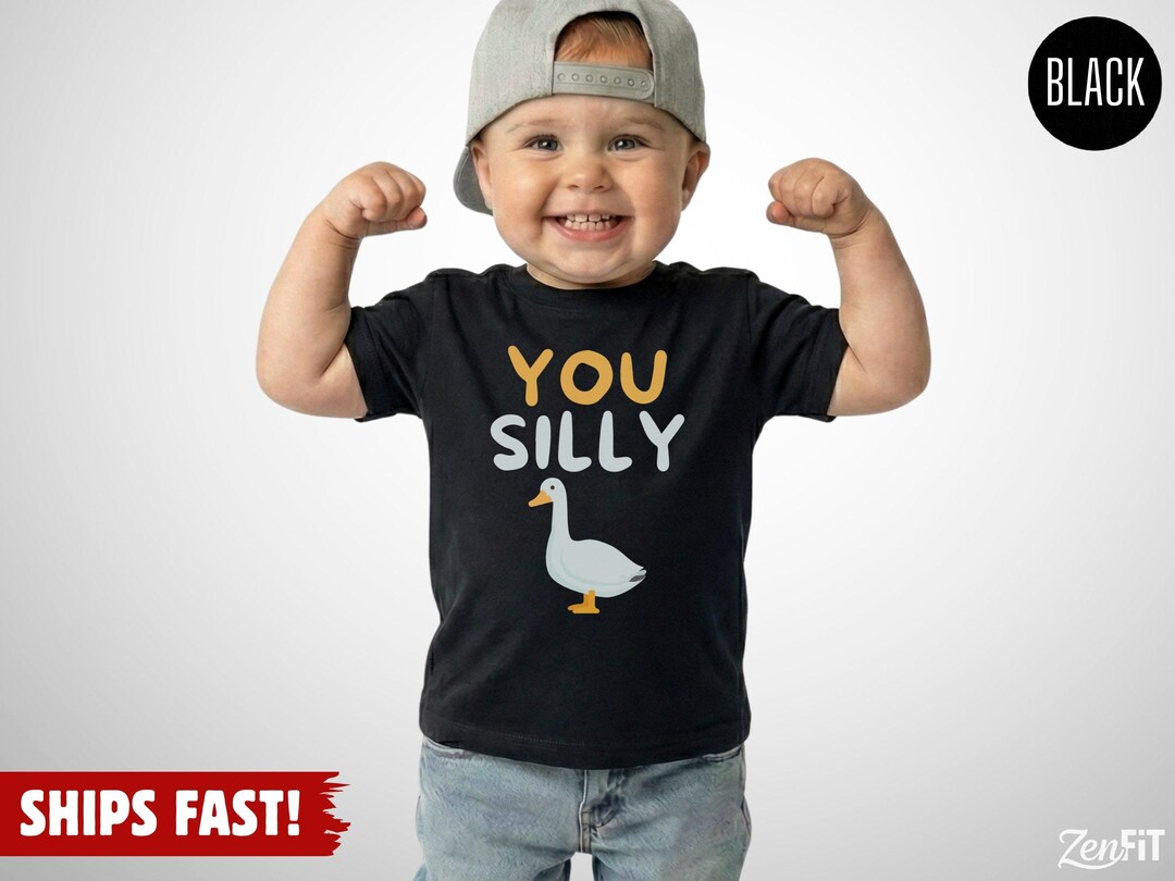 Silly Goose Toddler T-shirt, Funny Kids Tee, Son/daughter Gift: 100% ...