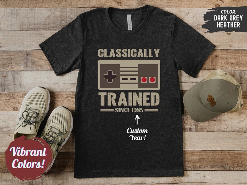 Custom Gamer Shirt, Personalized Video Game Tshirt, Classically Trained ...
